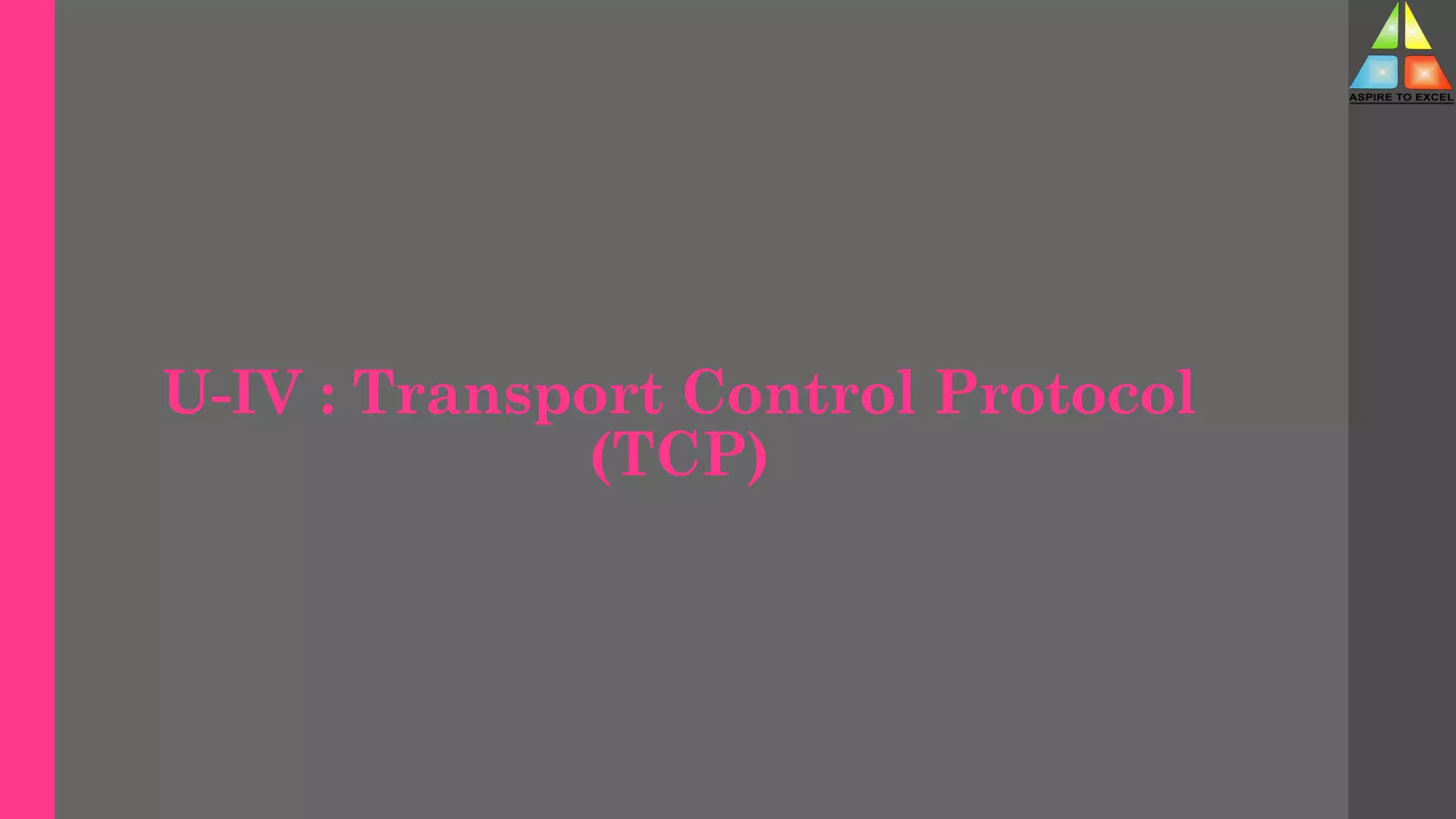 Transport Control Protocol | PPT