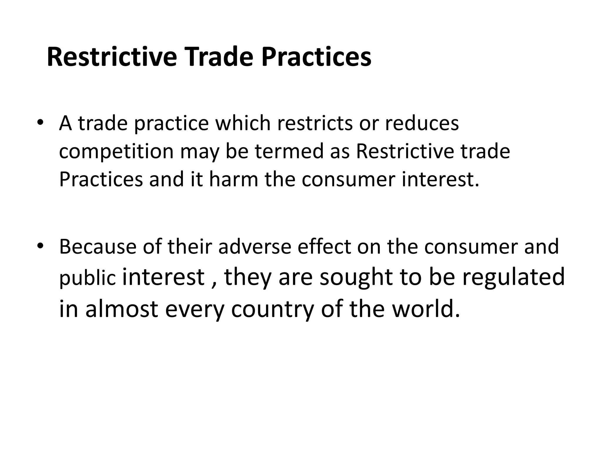 The MRTP Act 1969 | PPTX