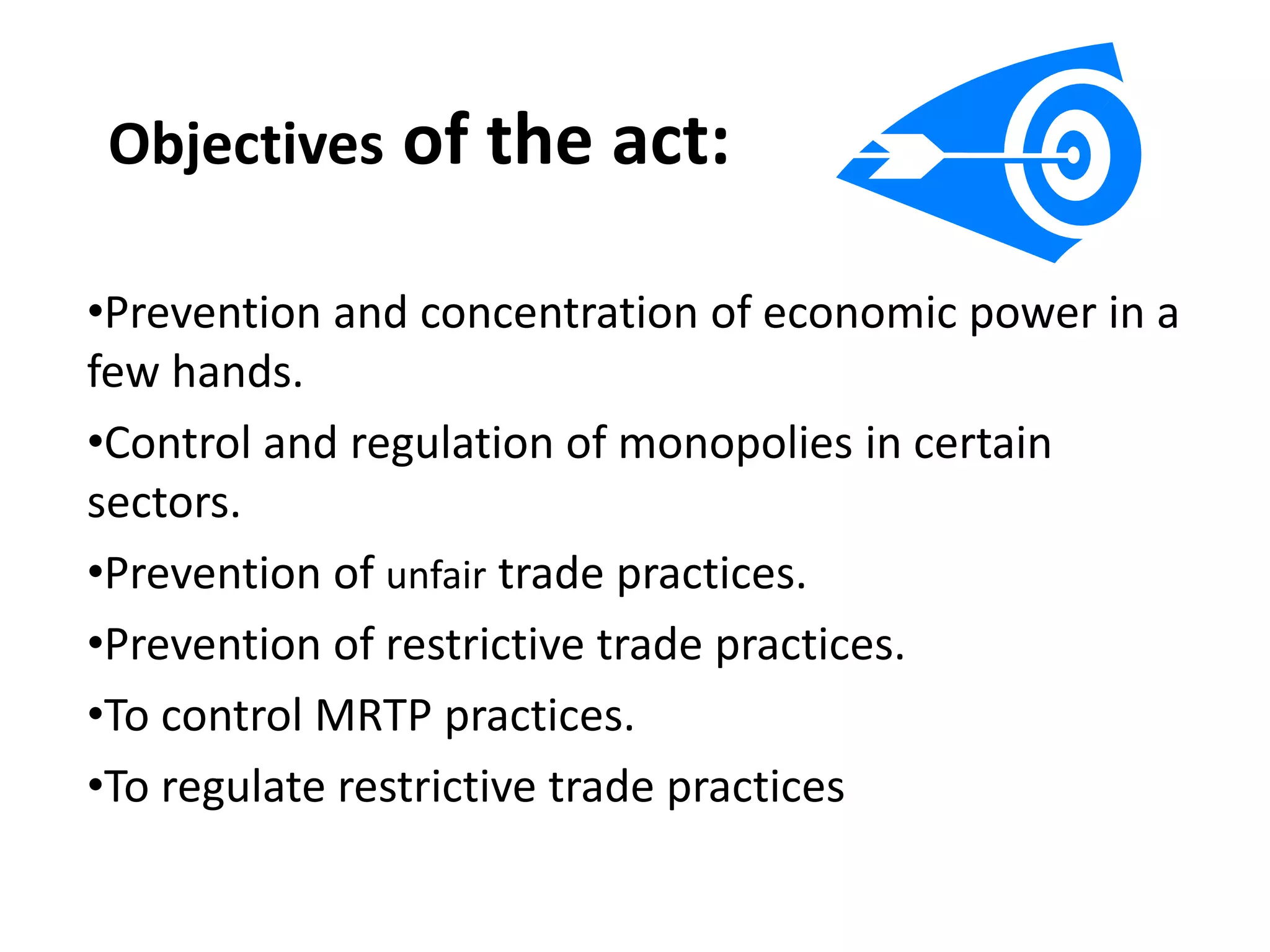 Unit 4th The MRTP Act | PPTX