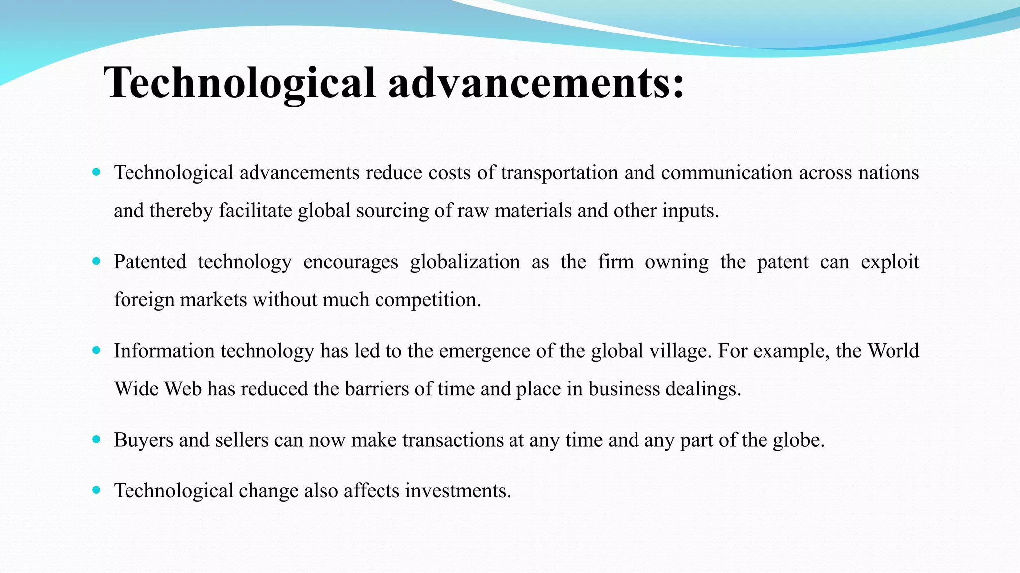 Impact of technology on globalisation | PDF