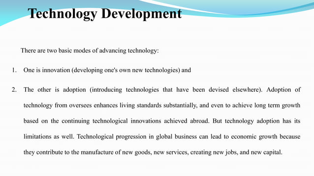 Impact of technology on globalisation | PDF