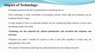 Impact of technology on globalisation | PDF