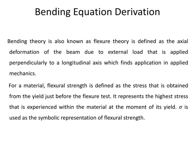 Unit 4 transverse loading on beams and stresses in beams | PPTX ...
