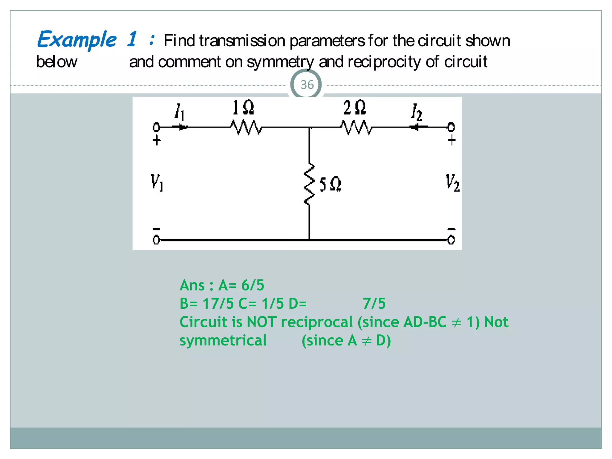Unit 4 twoportnetwork | PPT