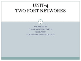 Unit 4 twoportnetwork | PPT