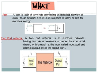 Unit 4 twoportnetwork | PPT