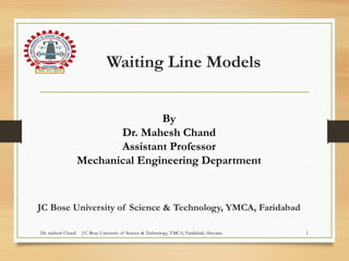 Unit-4 Waiting Line Modelssssssssssssssssssssssssss.pptx