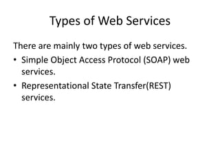 unit -4 spring web services like SOA Arch | PPTX