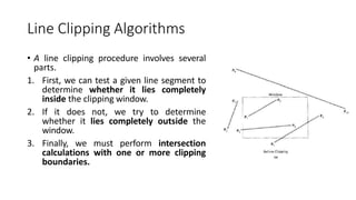 Computer Graphics - Windowing and Clipping | PPTX