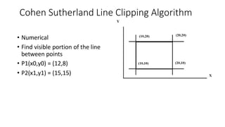Computer Graphics - Windowing and Clipping | PPTX