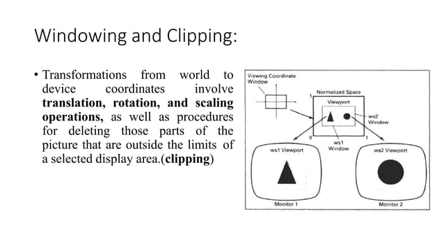 Computer Graphics - Windowing and Clipping | PPTX