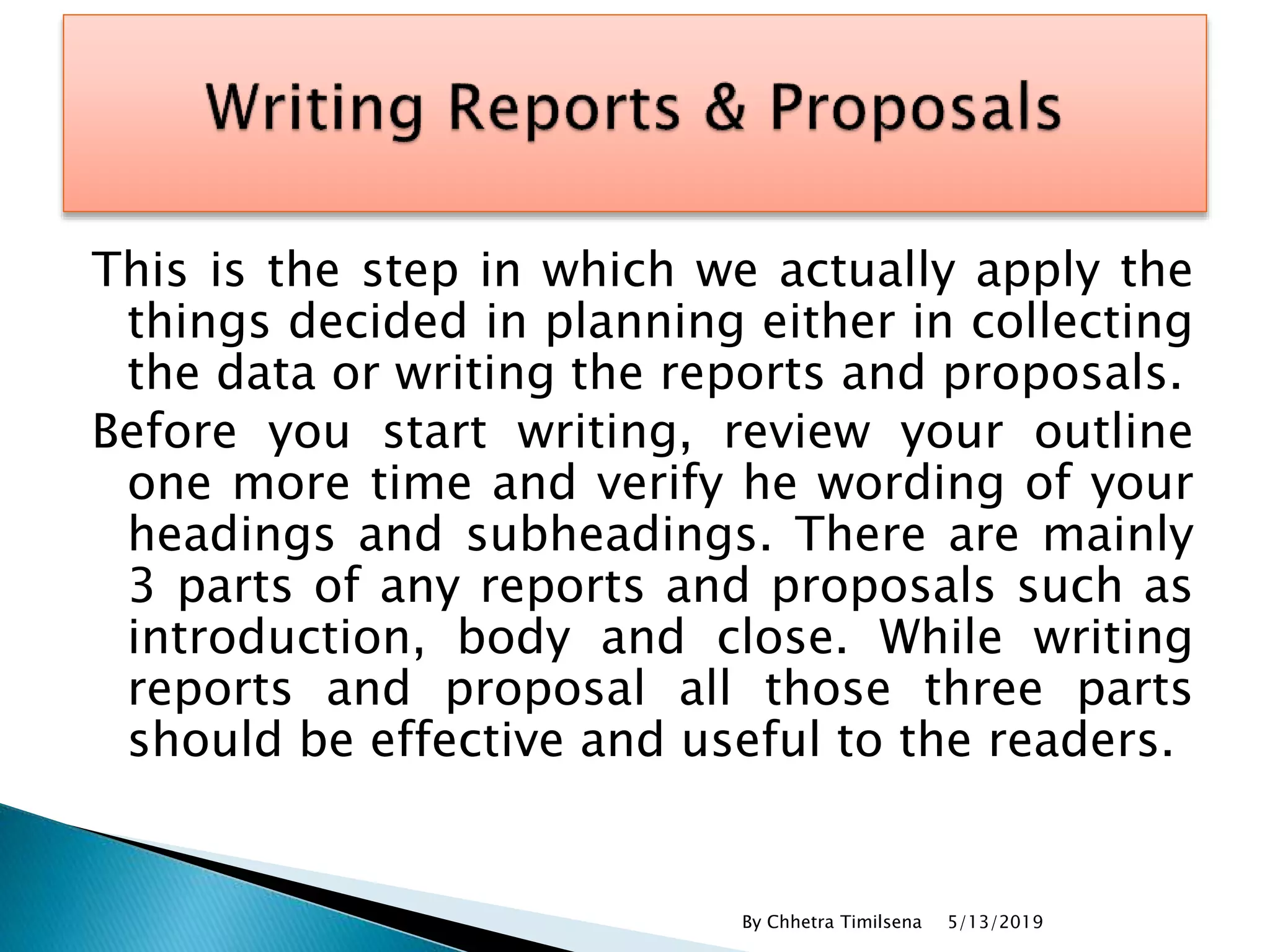Unit 4 writing proposals and reports | PPTX