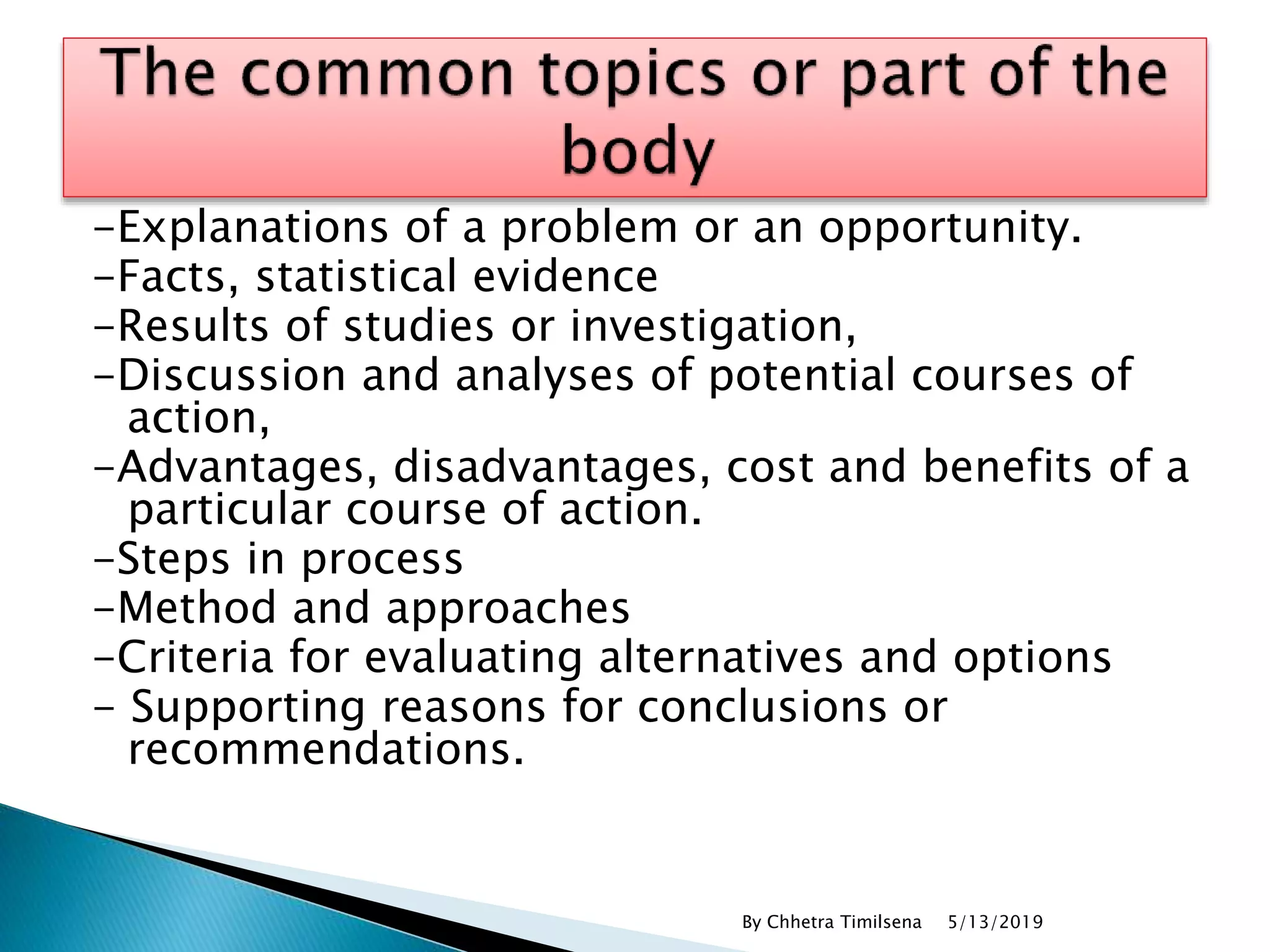Unit 4 writing proposals and reports | PPTX