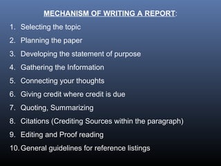 Report writting by Abhishek & seenu | PPT