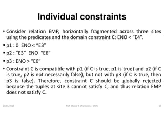 Distributed DBMS - Unit 5 - Semantic Data Control | PPT