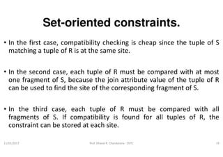 Distributed DBMS - Unit 5 - Semantic Data Control | PPT