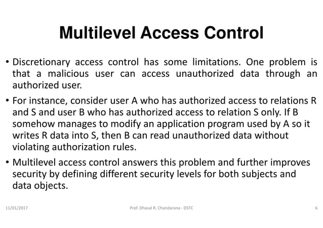 Distributed DBMS - Unit 5 - Semantic Data Control | PPT | Free Download