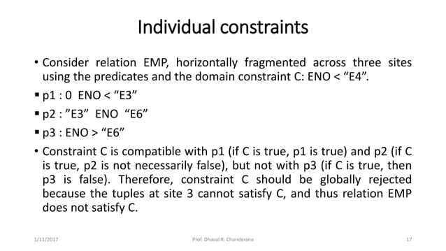 Distributed DBMS - Unit 5 - Semantic Data Control | PPT Distributed DBMS - Unit 5 - Semantic Data Control | PPT