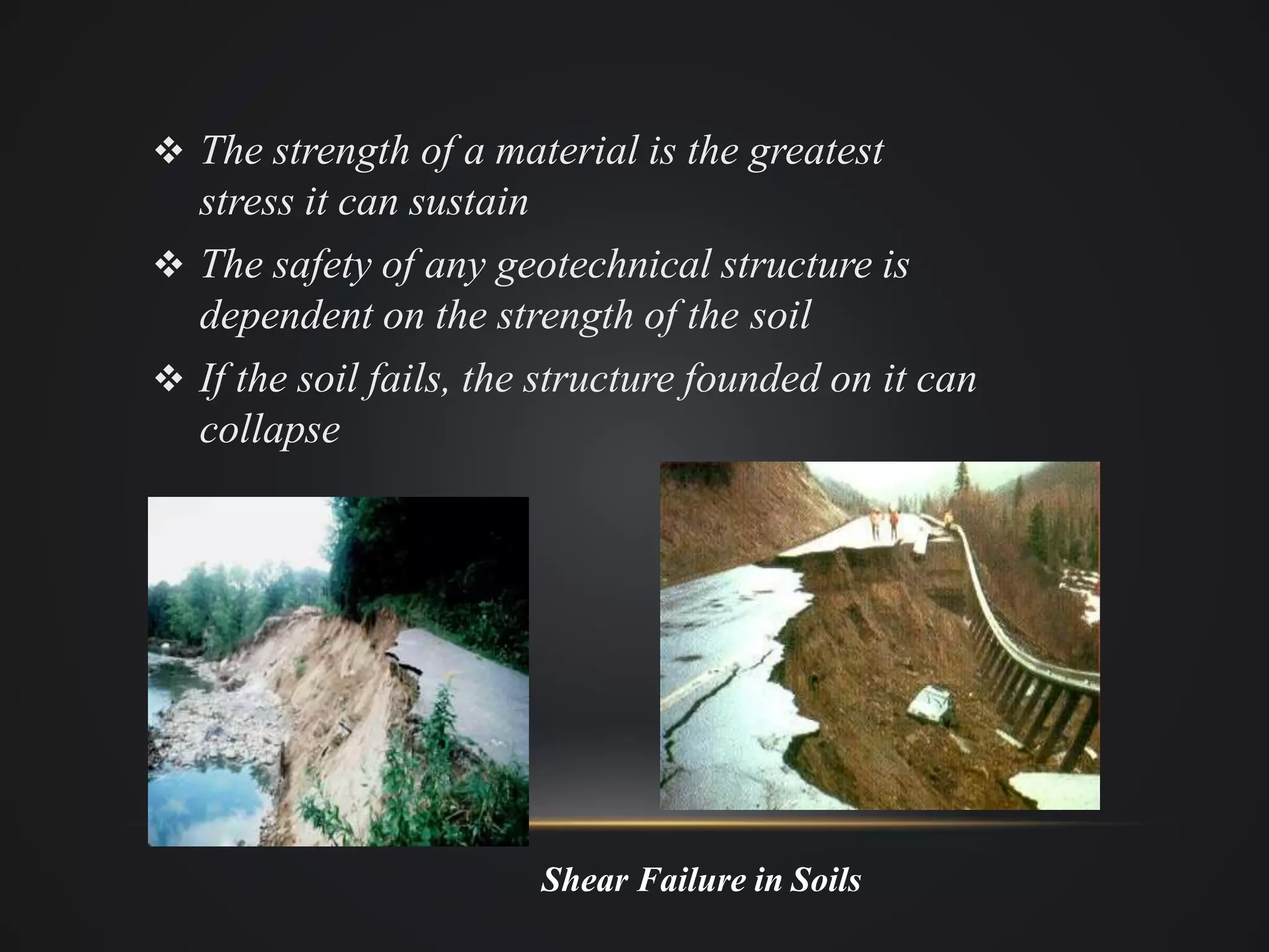 Shear strength of soil | PPTX