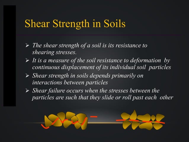 Shear strength of soil | PPTX | Geology | Science