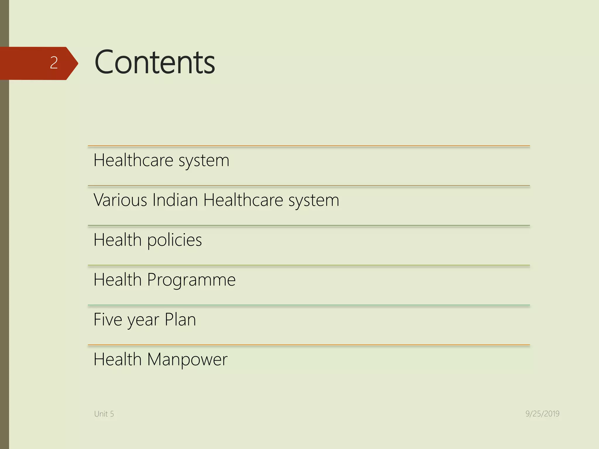 Indian Health Care System | PPTX