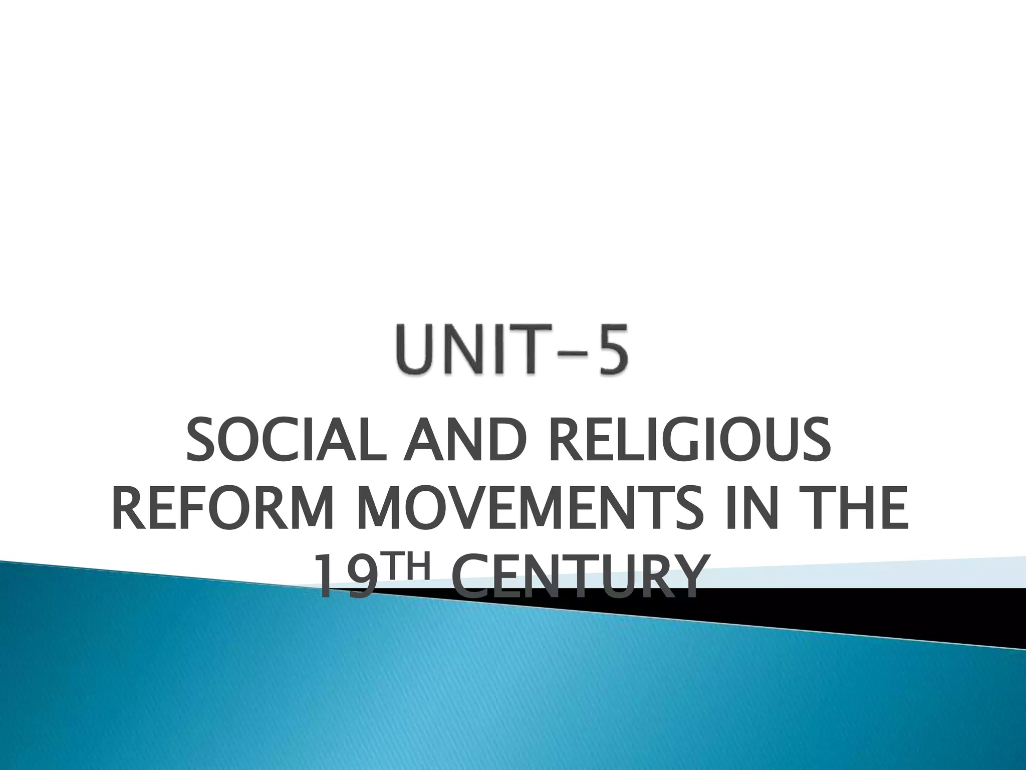 SOCIAL AND RELIGIOUS REFORM MOVEMENTS | PPTX