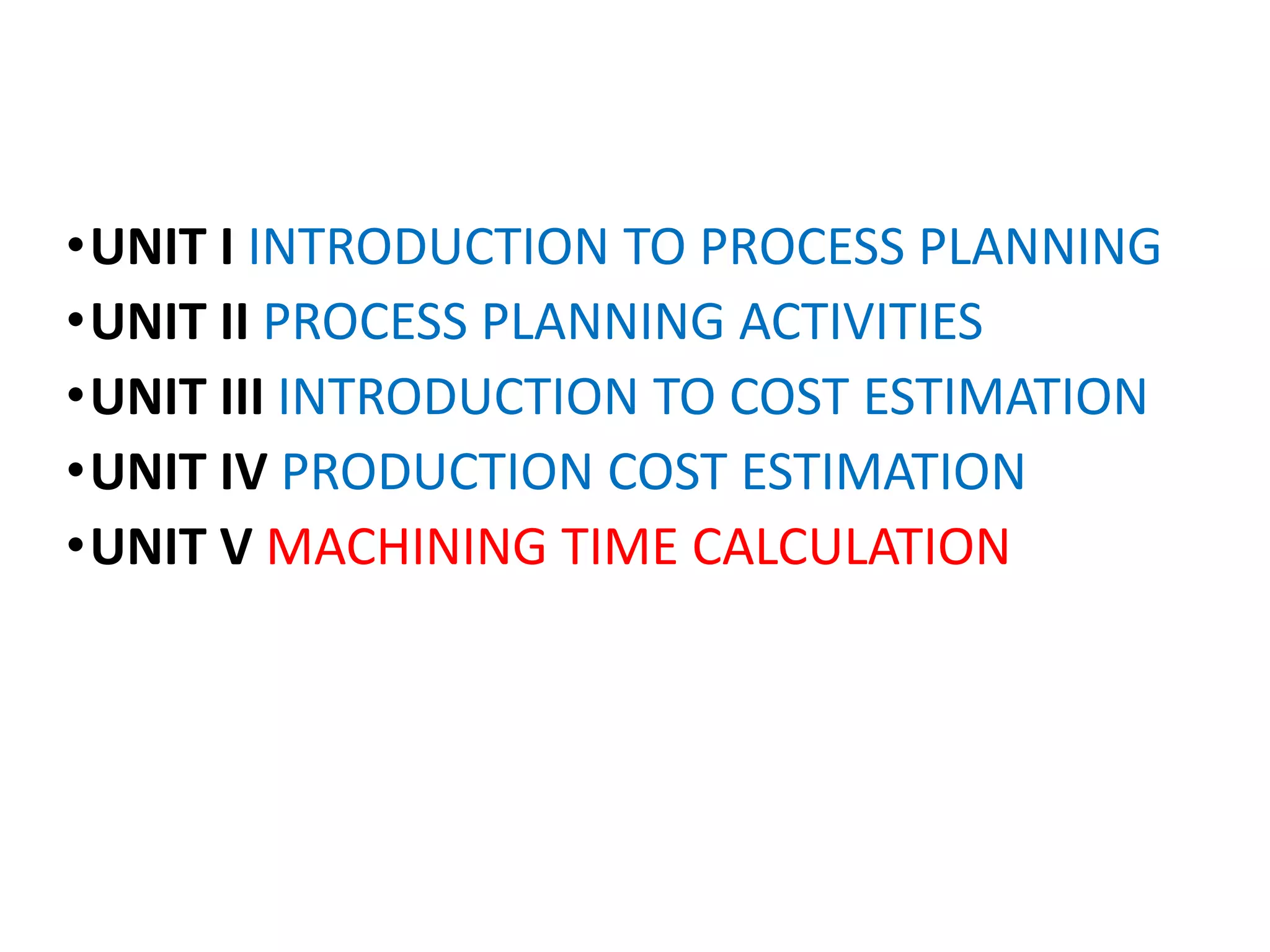 MACHINING TIME CALCULATION | PPTX