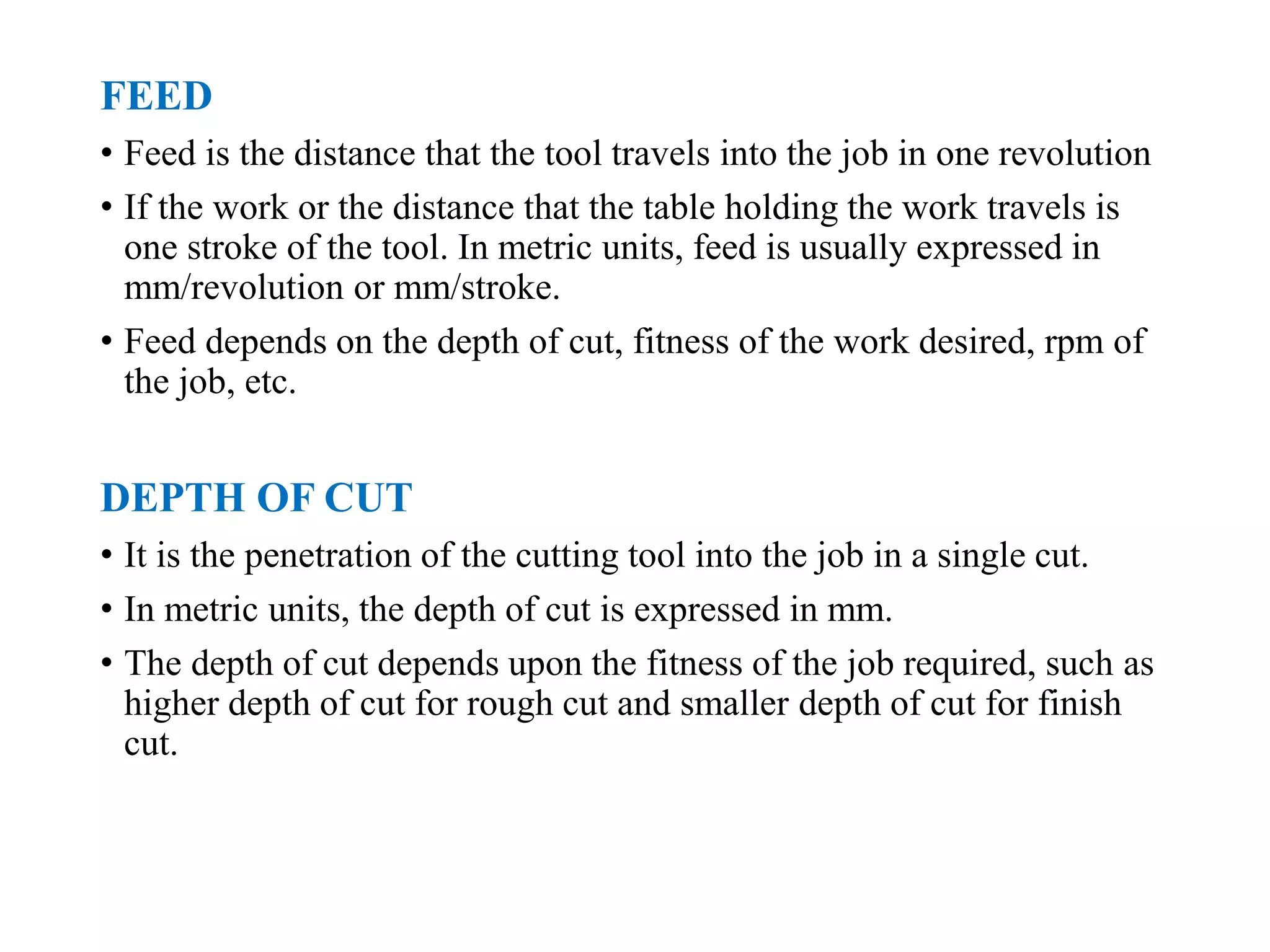 MACHINING TIME CALCULATION | PPTX