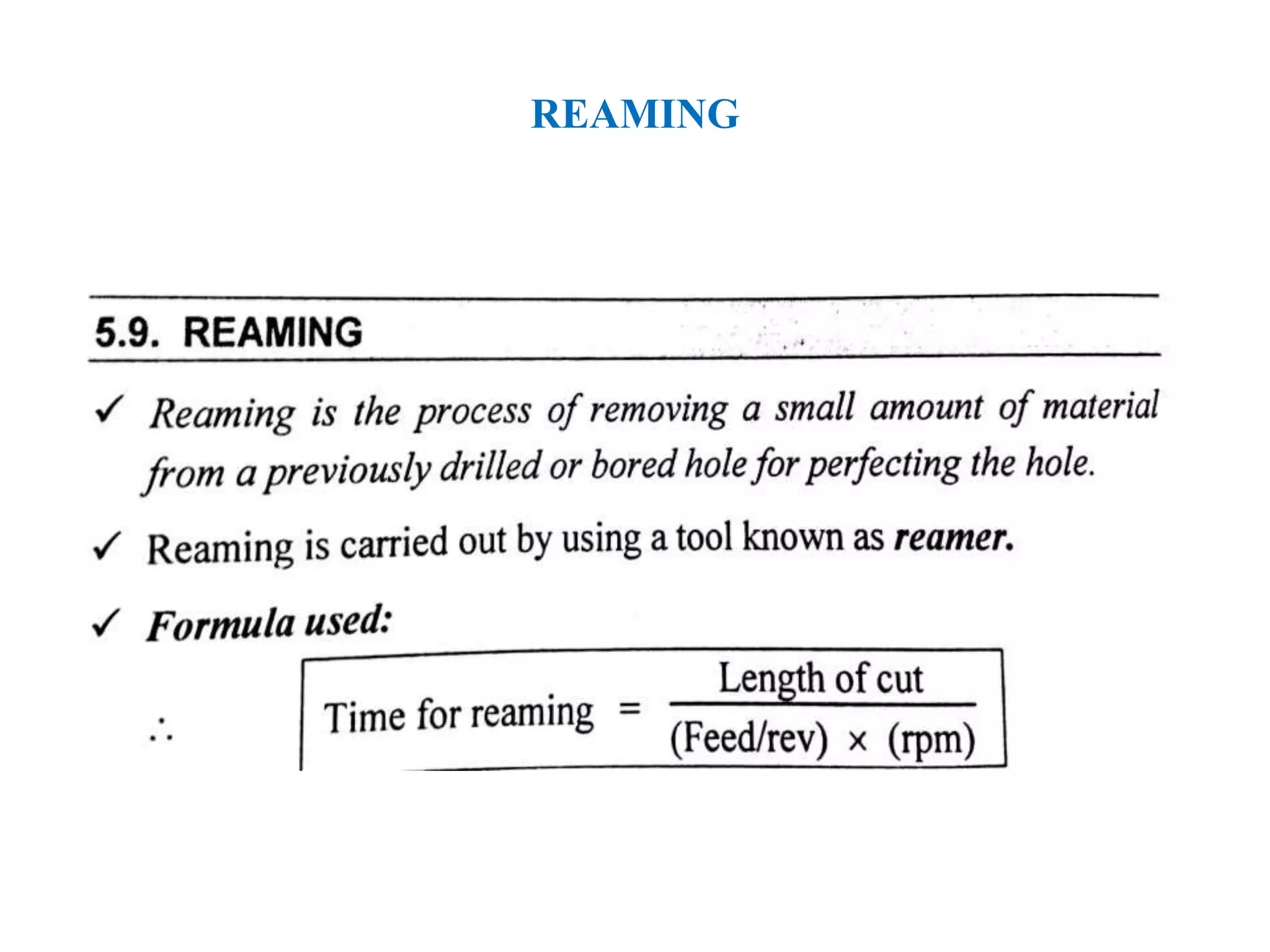 MACHINING TIME CALCULATION | PPTX