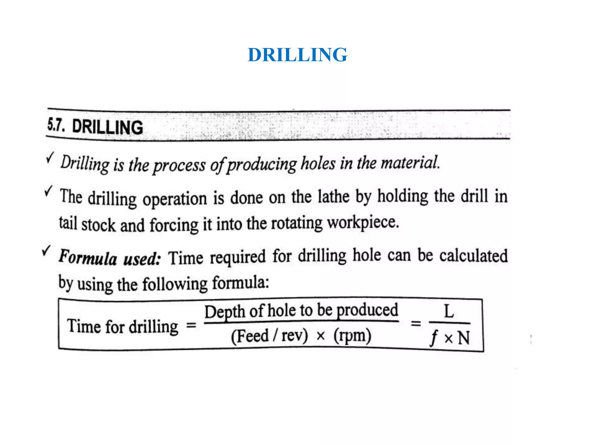 MACHINING TIME CALCULATION | PPTX