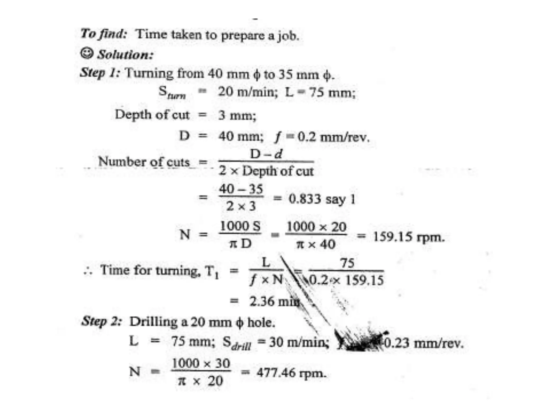 MACHINING TIME CALCULATION | PPTX