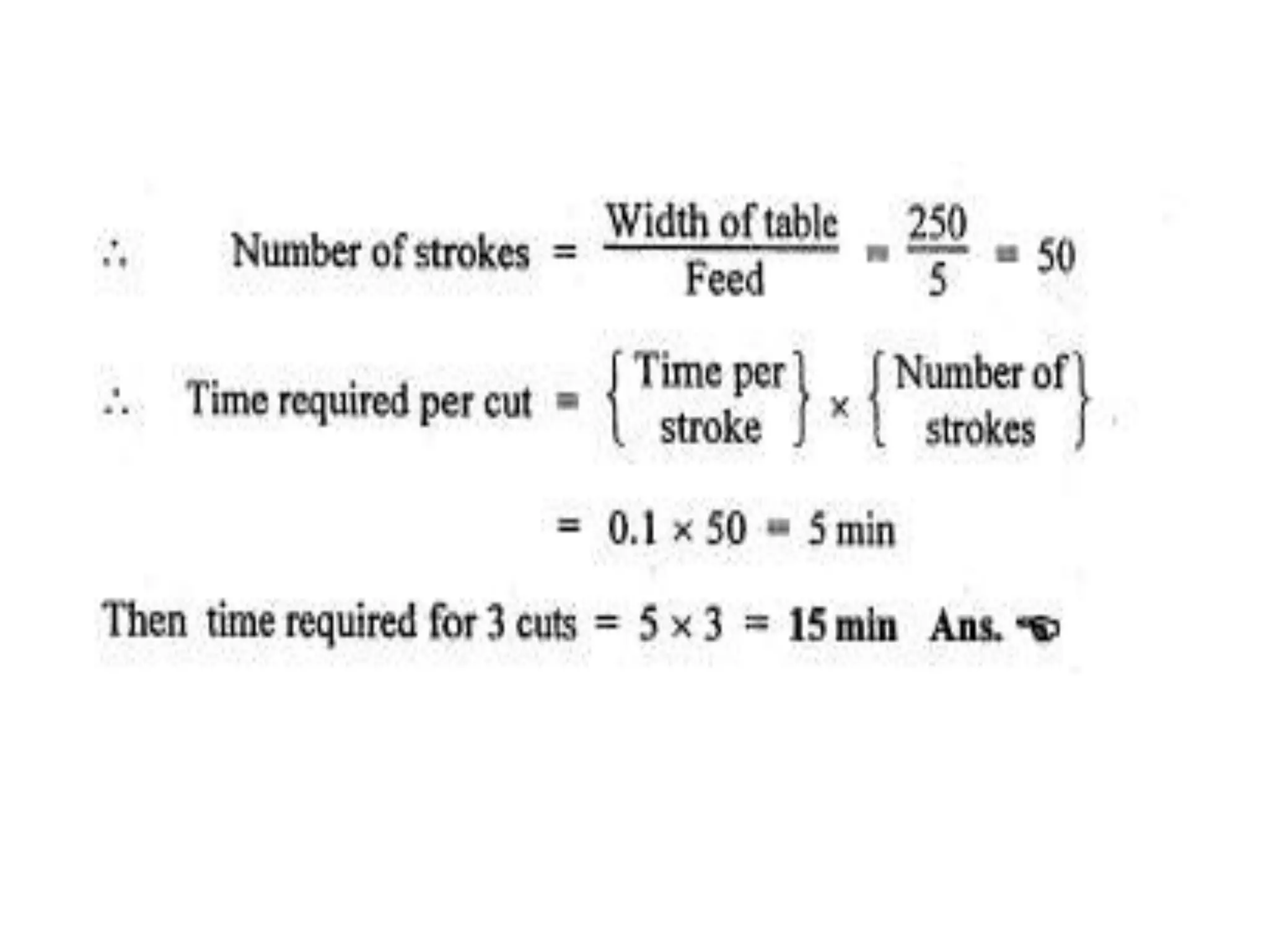 MACHINING TIME CALCULATION | PPTX