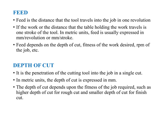 MACHINING TIME CALCULATION | PPTX
