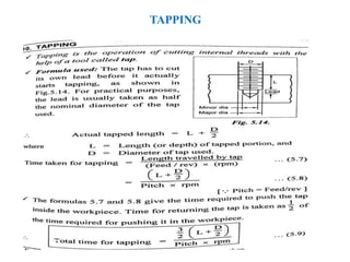 MACHINING TIME CALCULATION | PPTX