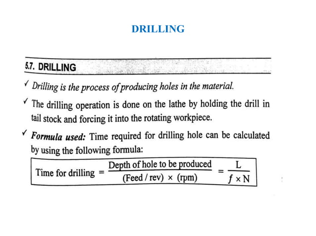 MACHINING TIME CALCULATION | PPTX