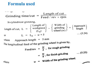 MACHINING TIME CALCULATION | PPTX