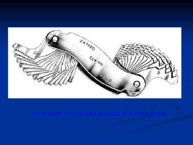 Screw thread measurement | PPT | Needlework | Arts and Crafts