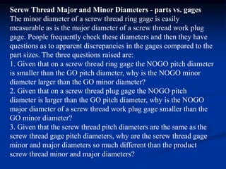 Screw thread measurement | PPT
