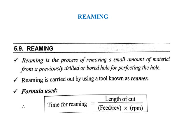 MACHINING TIME CALCULATION | PPTX