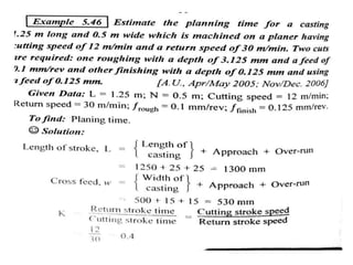 MACHINING TIME CALCULATION | PPTX