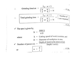 MACHINING TIME CALCULATION | PPTX