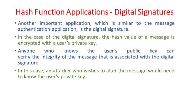 CNS - Unit - 5 - Cryptographic Hash Functions | PDF | Computing | Technology & Computing