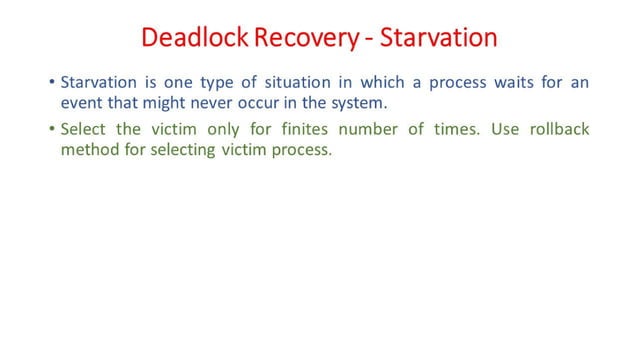 OSV - Unit - 5 - Deadlock | PDF