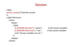 WD - Unit - 5 - Session and State Management using PHP | PDF