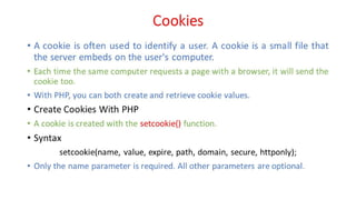 WD - Unit - 5 - Session and State Management using PHP | PDF