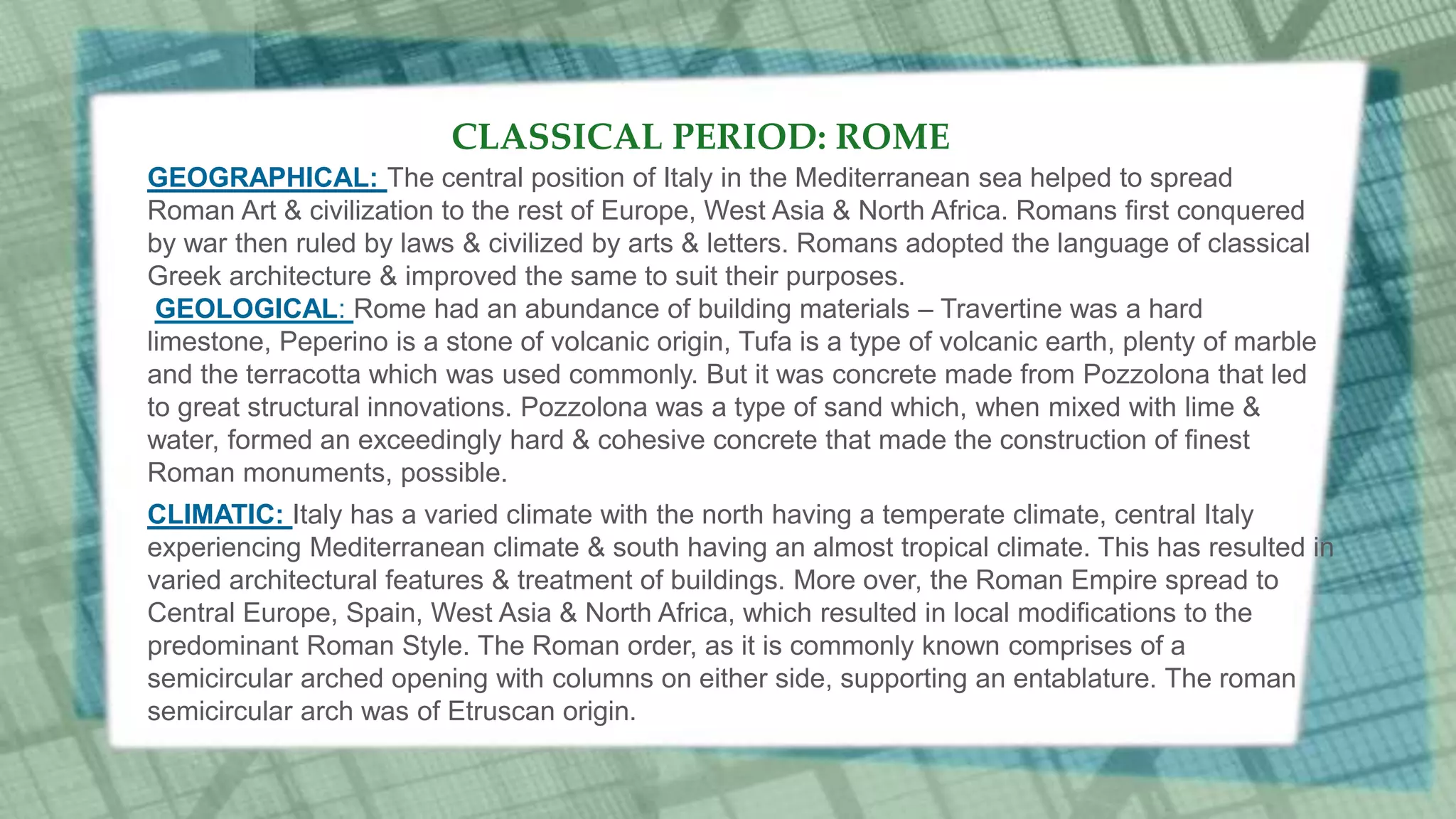 ROMAN ARCHITECTURE | PPT