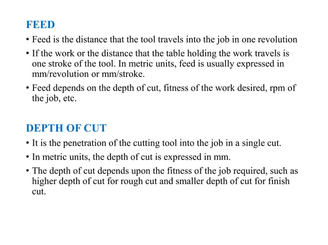 MACHINING TIME CALCULATION | PPTX
