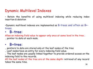 files,indexing,hashing,linear and non linear hashing | PPTX