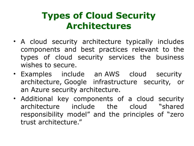 cloud computer security fundamentals Unit-5.pptx | Free Download