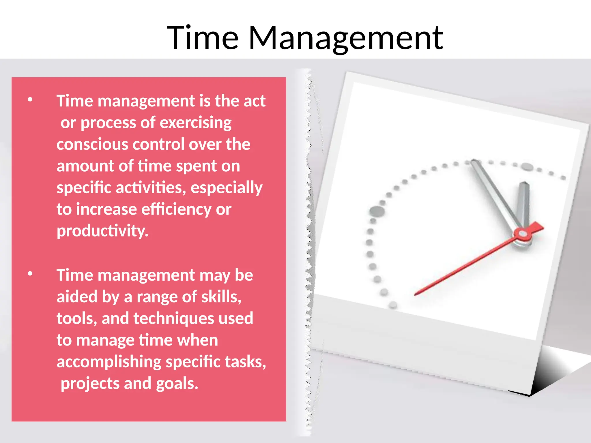 Time management Unit 5 soft skills explanation deep | PPT